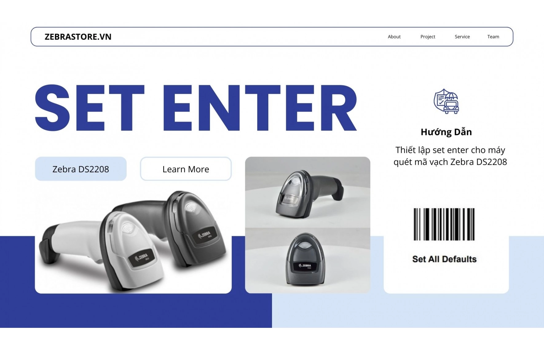 Cách thiết lập Set Enter cho máy quét mã vạch Zebra DS2208 | Hướng dẫn ...