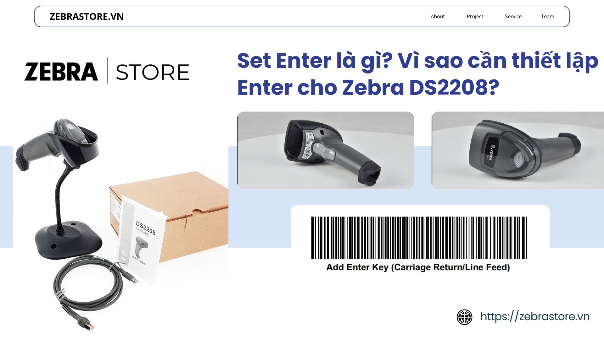 Cách thiết lập Set Enter cho máy quét mã vạch Zebra DS2208 | Hướng dẫn ...